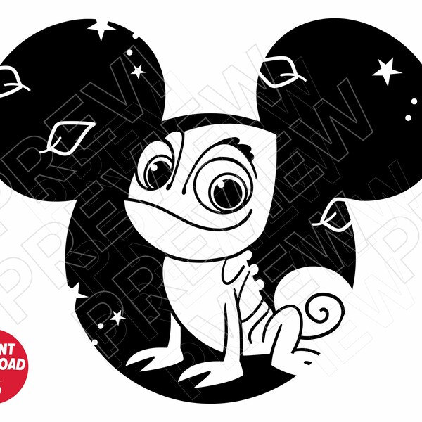 Rapunzel With Pascal Svg - Etsy Canada