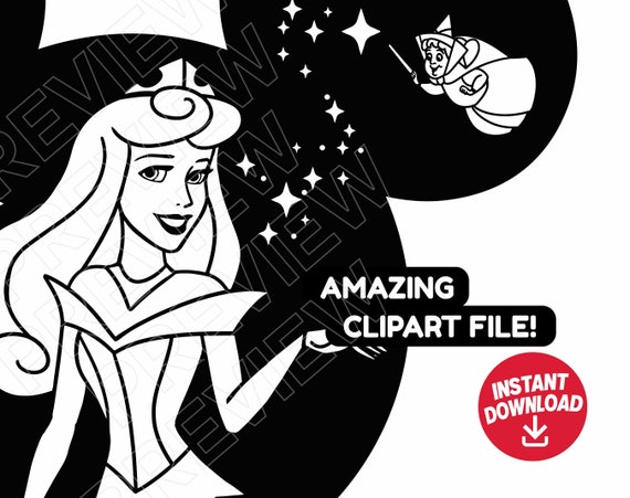 Sleeping Beauty Black And White