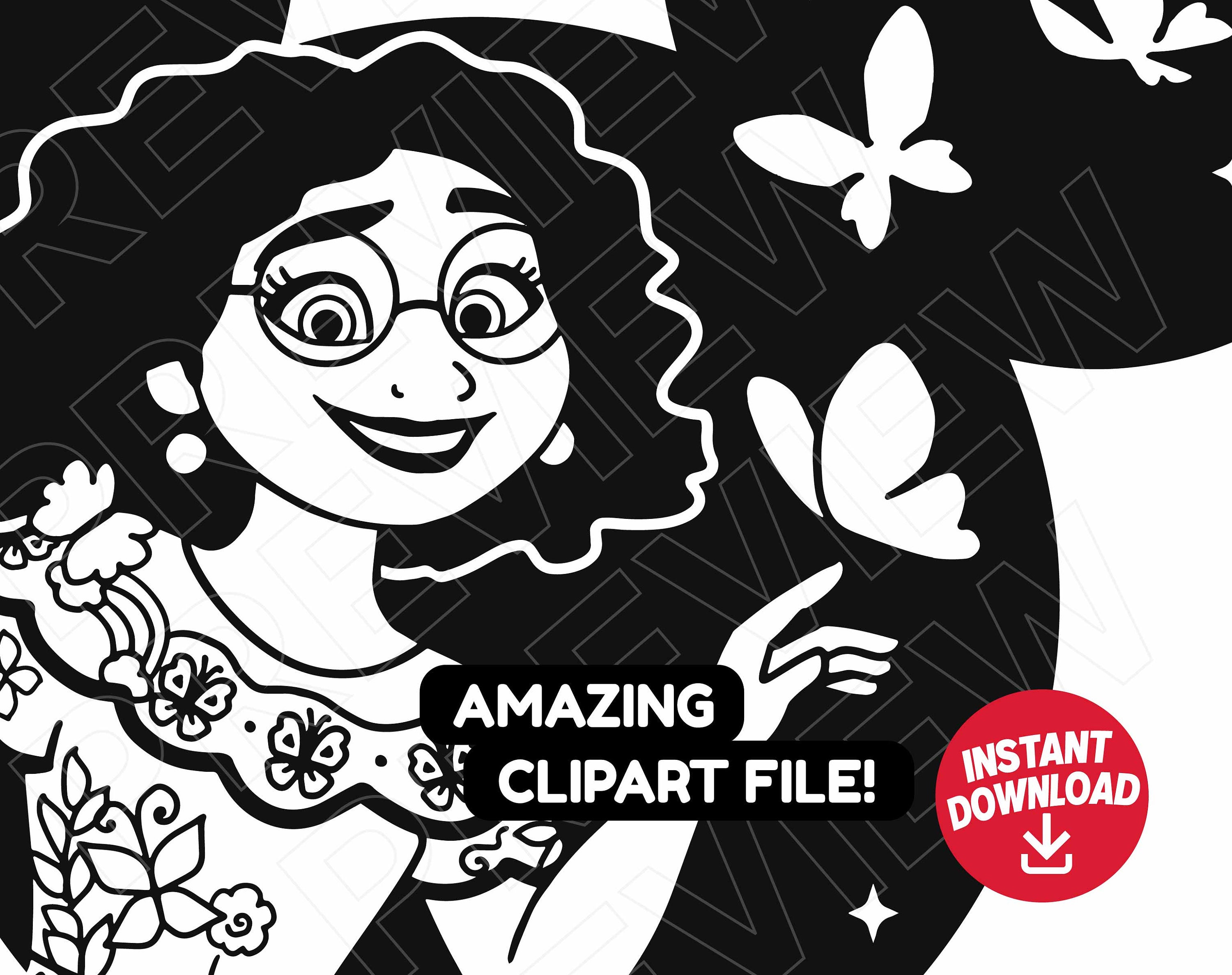 Encanto SVG Mirabel svg png clipart cricut cut file | Etsy