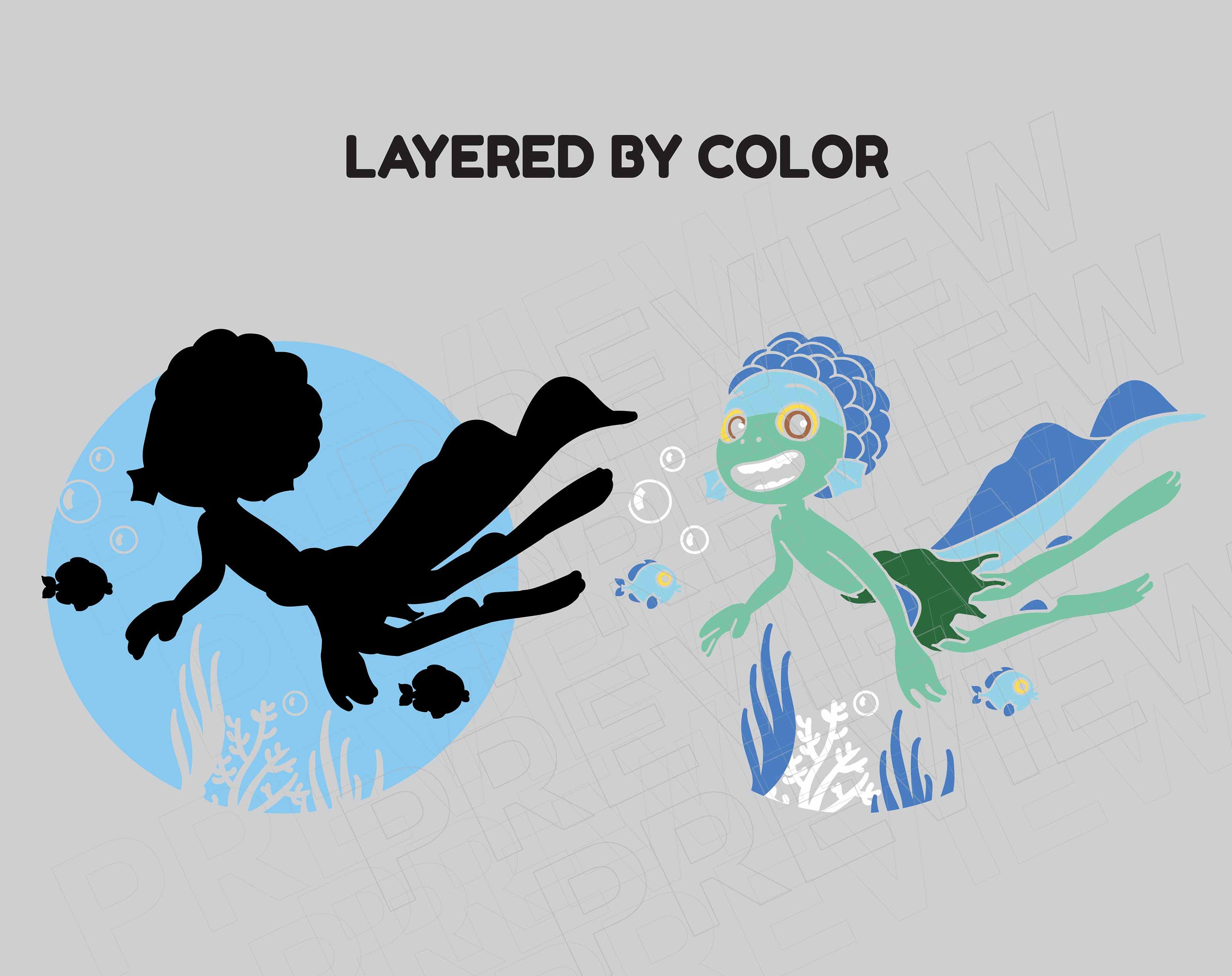 Luca Disney SVG png clipart cut file layered by color instant | Etsy