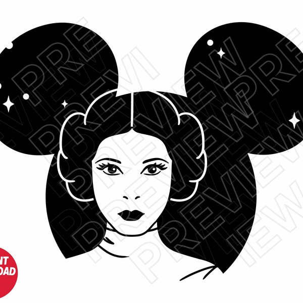 Princess Leia Svg - Etsy