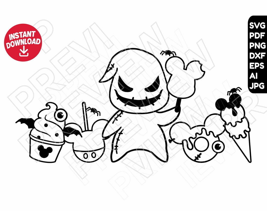 Oogie Boogie SVG Halloween Snacks Svg the Nightmare Before - Etsy