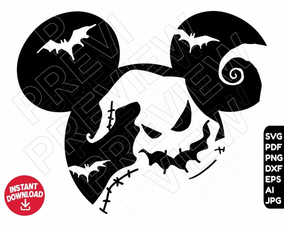 Oogie Boogie SVG Png Dxf Clipart Ears Cut File Outline - Etsy Canada
