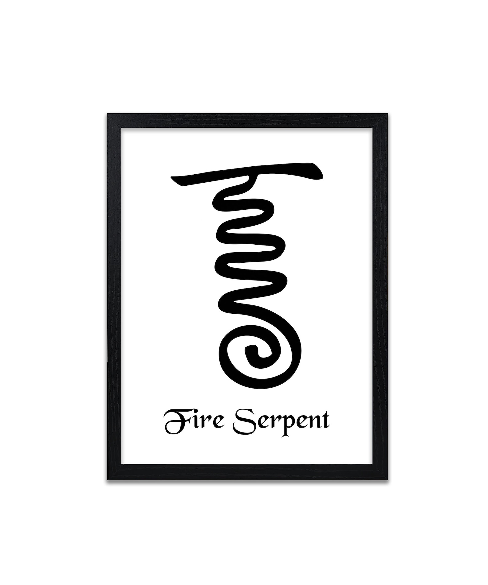 Reiki Prints Fire Serpent Symbol Print Prints for Healing | Etsy