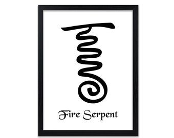 Fire Serpent Symbol - Etsy