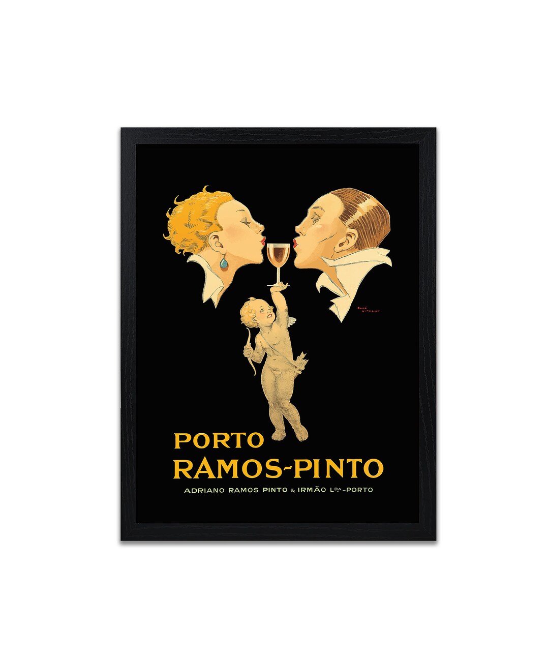 Jugendstil Poster Port Ramos Pinto Poster Retro Wohnkultur Wandkunst ...