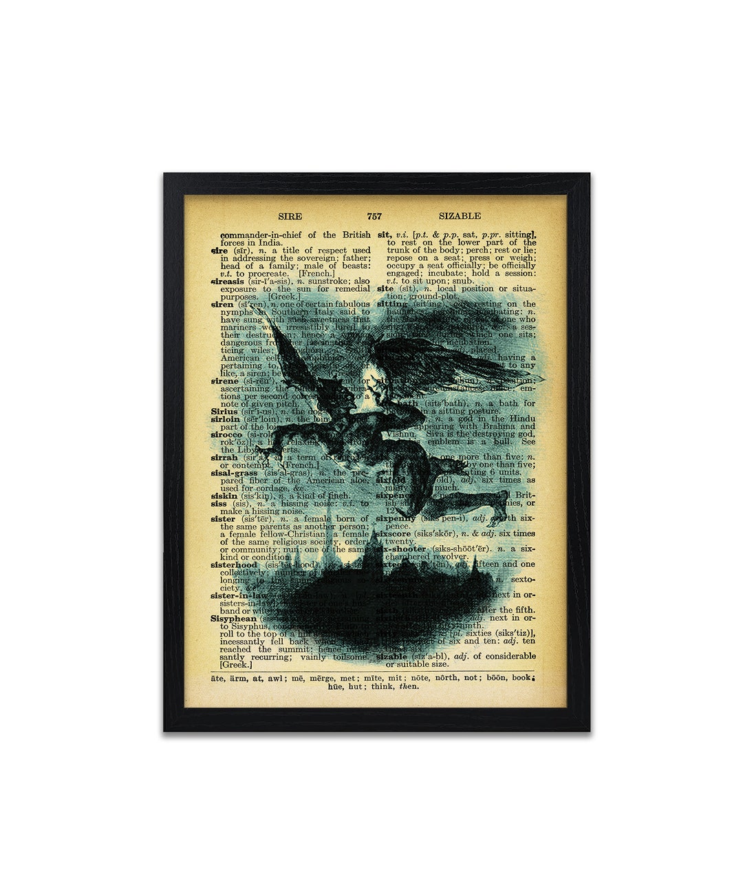 Steampunk Print - Abstract Dictionary Art Prints - Gothic Art - Vintage ...