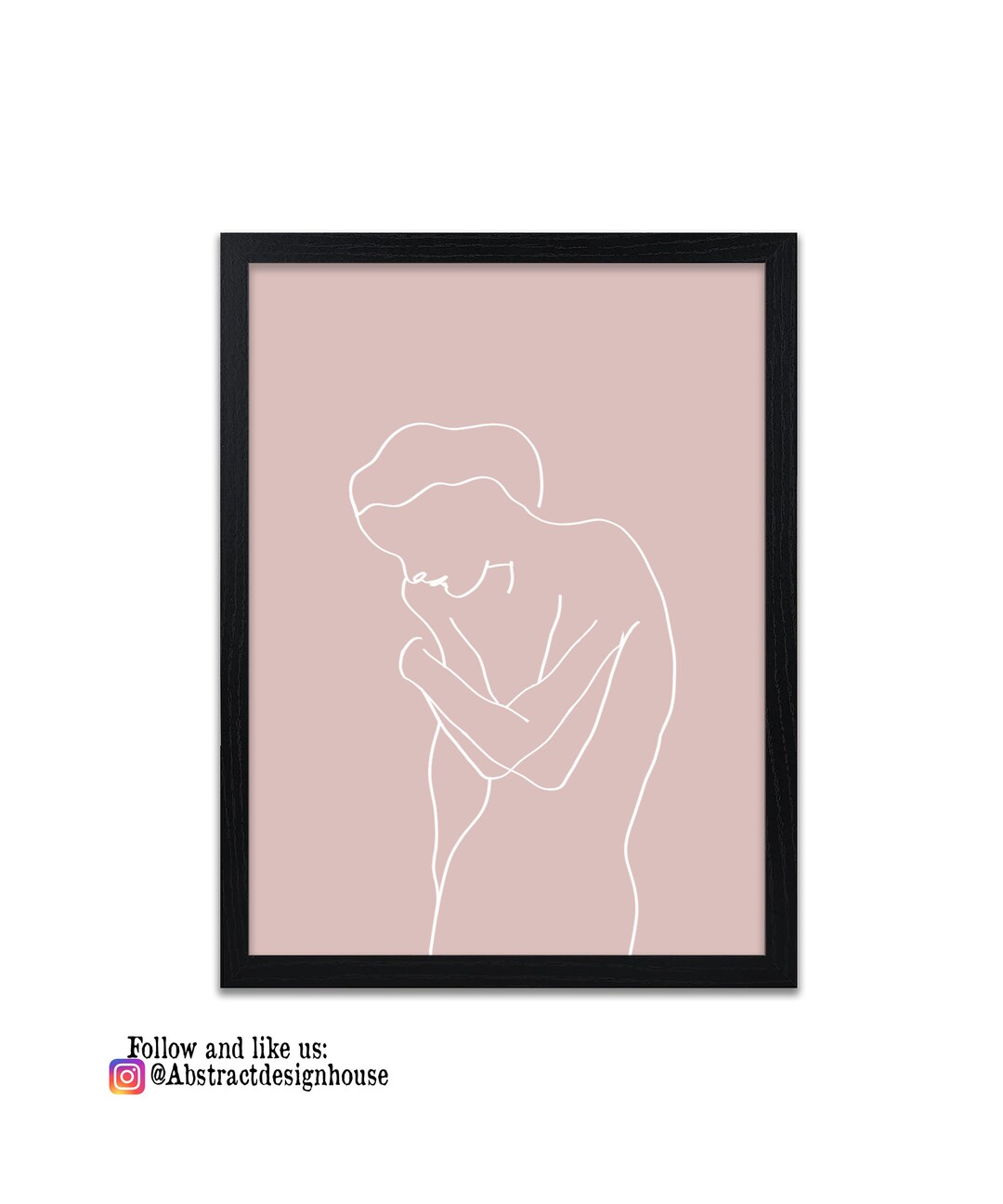 Self Love Line Art Print - Different Colours Available - Etsy