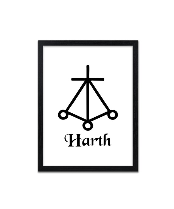Harth Symbol Reiki Print Reiki Prints Prints for Healing - Etsy