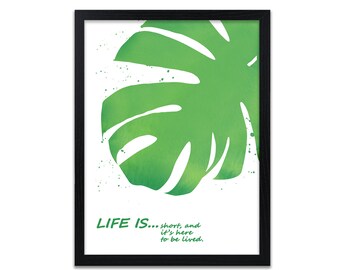 Monstera Quote | Etsy