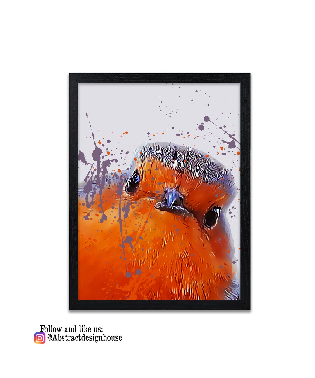 Robin Illustration | Robin Artwork | Cute Bird Art | Woodland Animals ...
