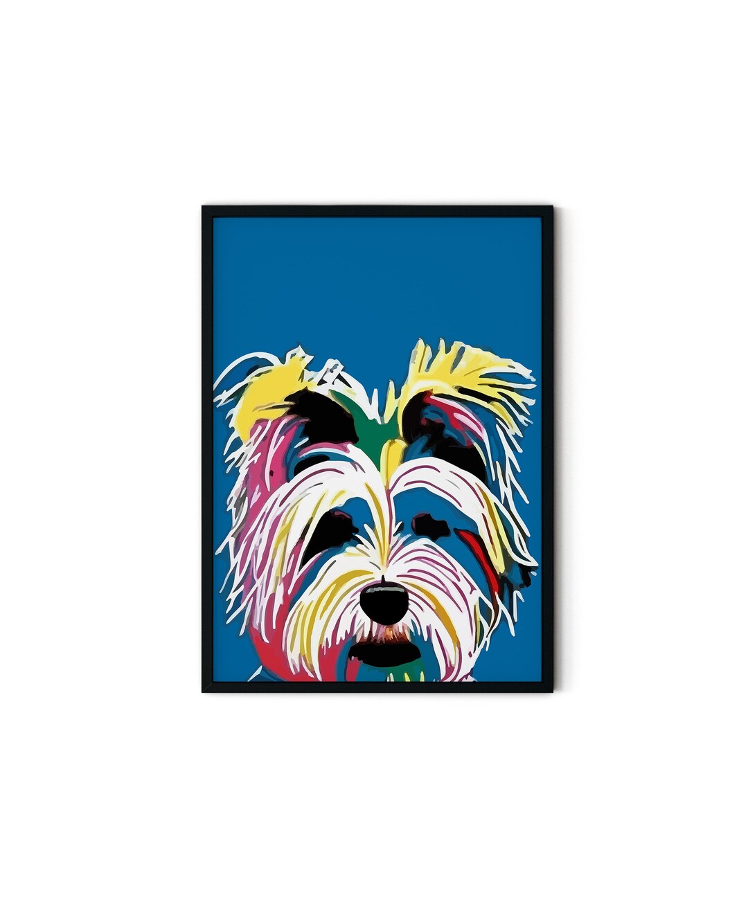 Andy Warhol inspirierte Bunter Hund Giclée-Kunstdruck A Burst of Canine ...