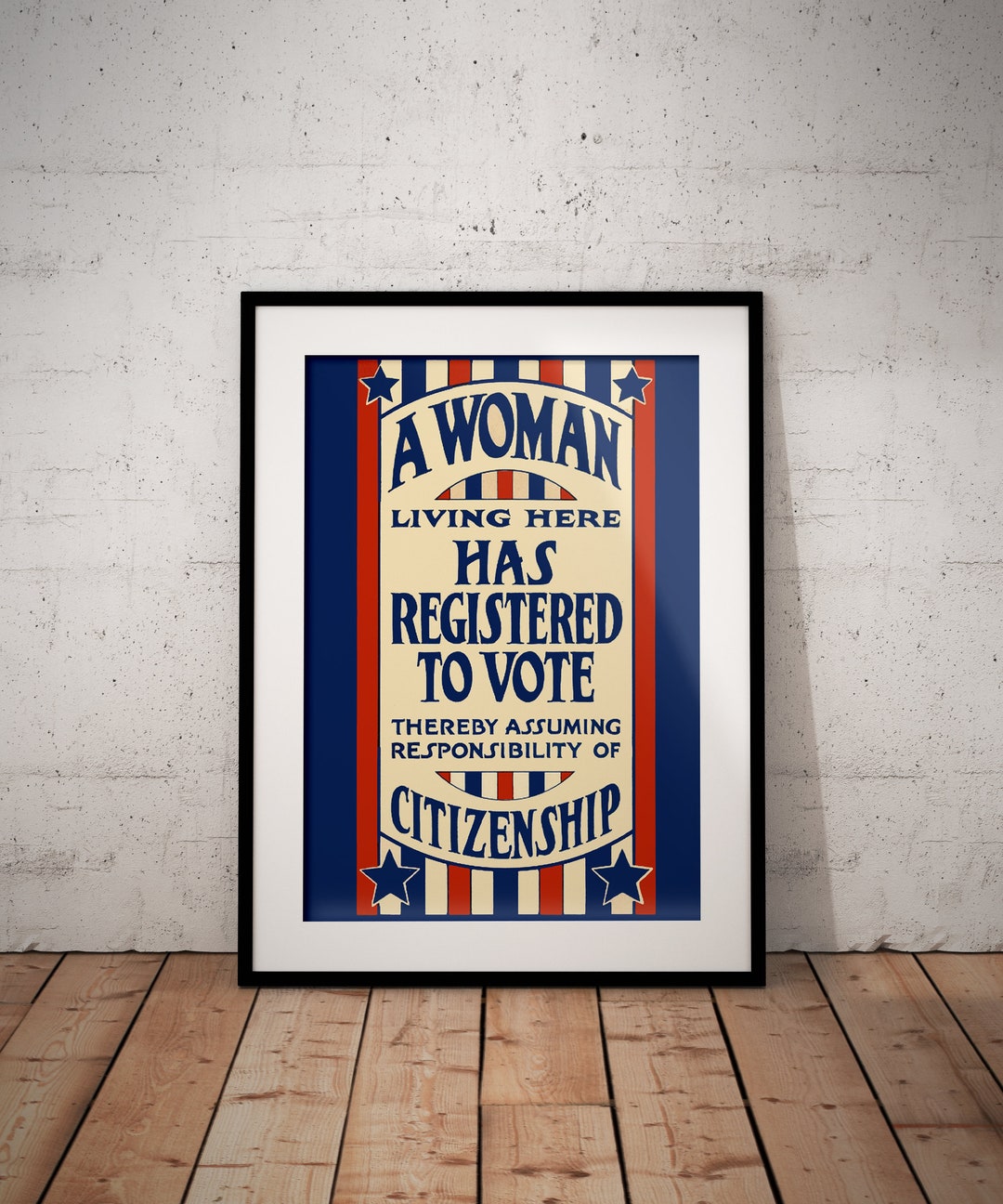 Vintage Replica Vote Print - Vintage Remastered Vote Poster ...