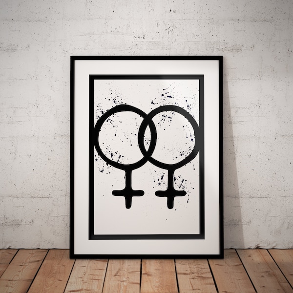 Lesbian Symbol Etsy