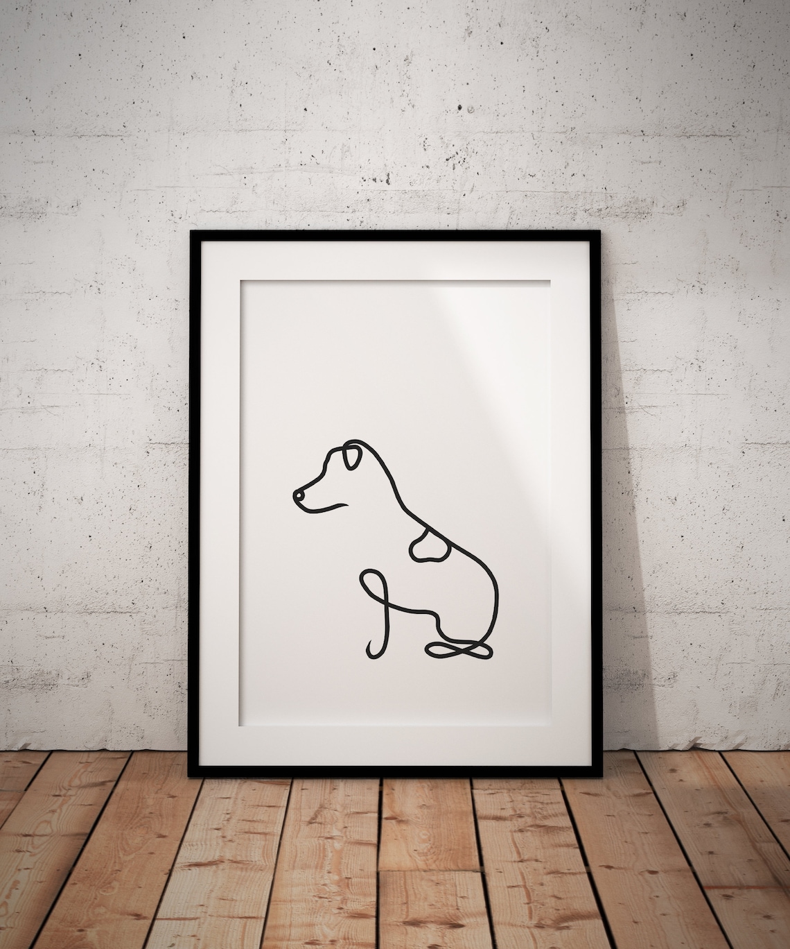 Dog Line Art Abstract Print Jack Russell Prints Pet Line - Etsy UK