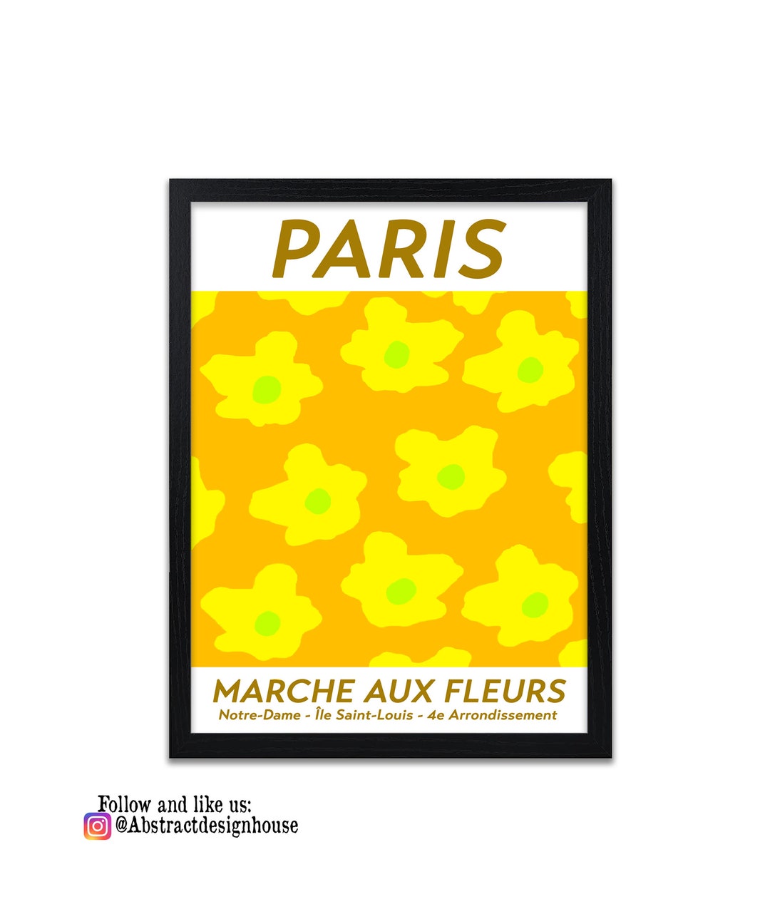 Paris Flower Market Poster Print - Etsy