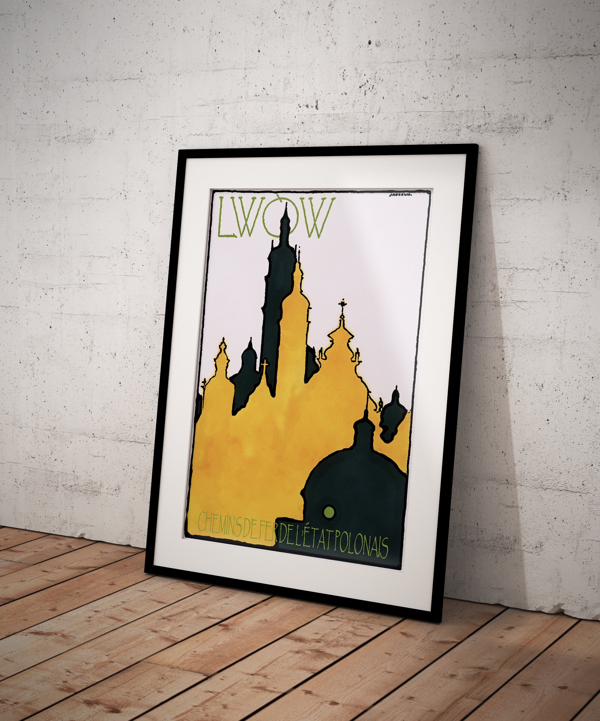 Art Nouveau Posters LWOW Poster Art Deco Print - Etsy