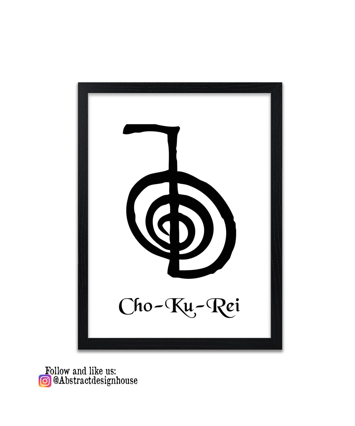 Reiki Prints Cho Ku Rei Symbol Print Prints for Healing | Etsy