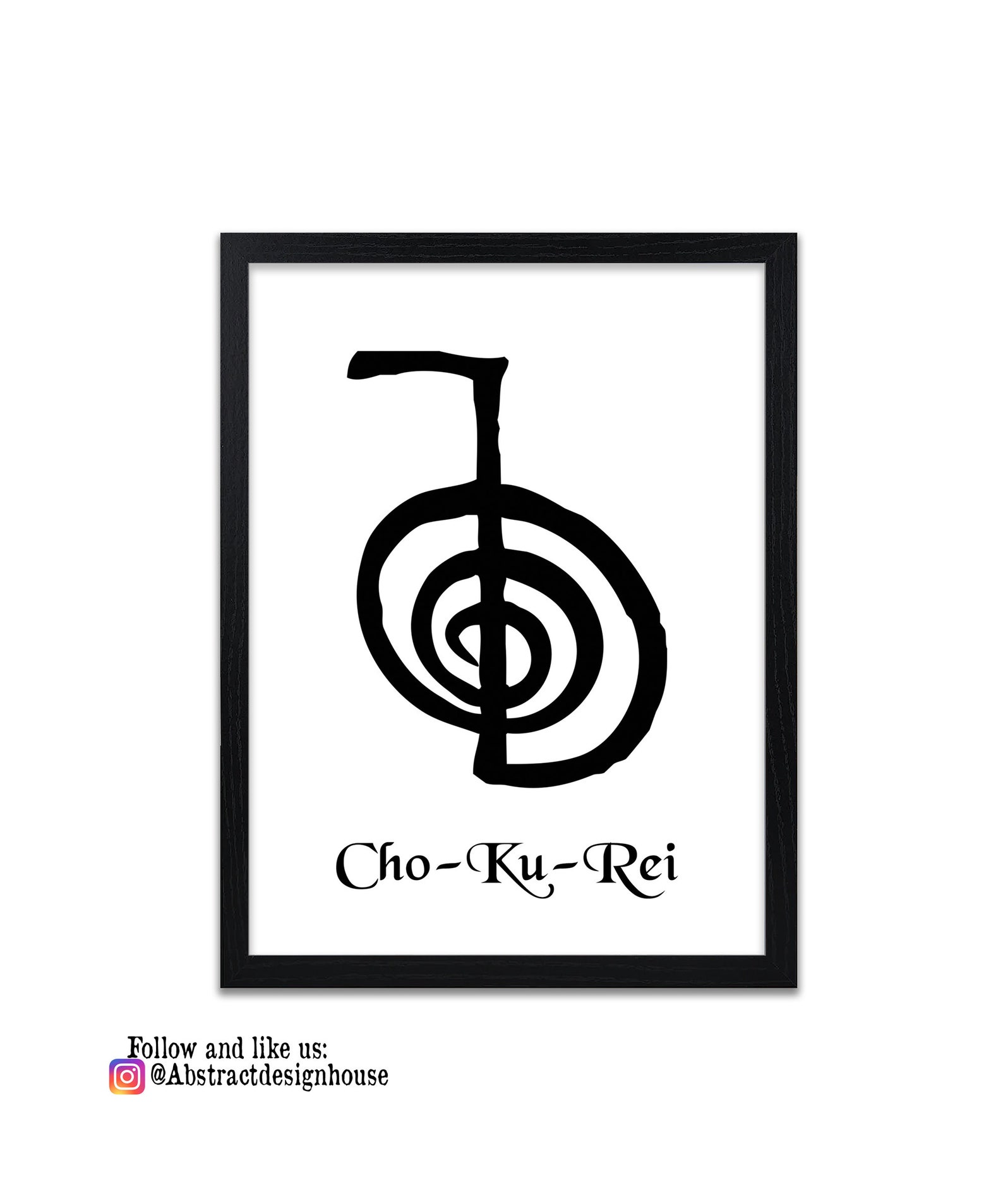 Reiki Prints Cho Ku Rei Symbol Print Prints for Healing | Etsy