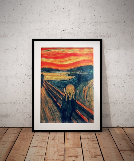 The Scream Remastered Abstract Print Vintage Masterpiece | Etsy