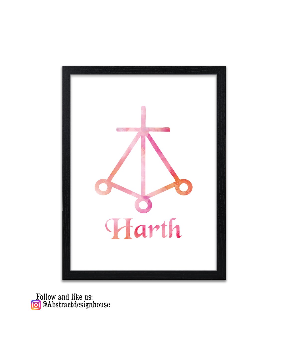 Harth Symbol Reiki Print Reiki Prints Prints for Healing - Etsy