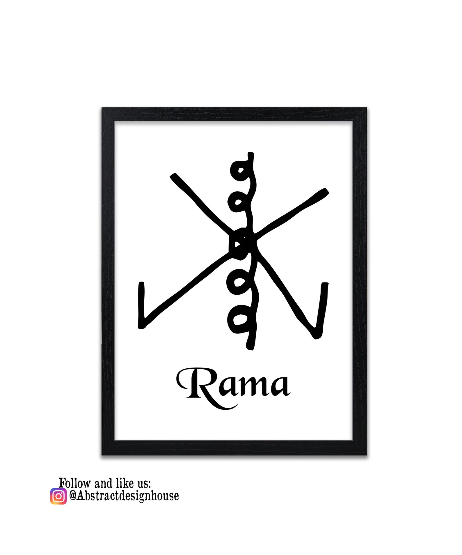Reiki Rama Symbol Print Prints for Healing Reiki Symbols | Etsy