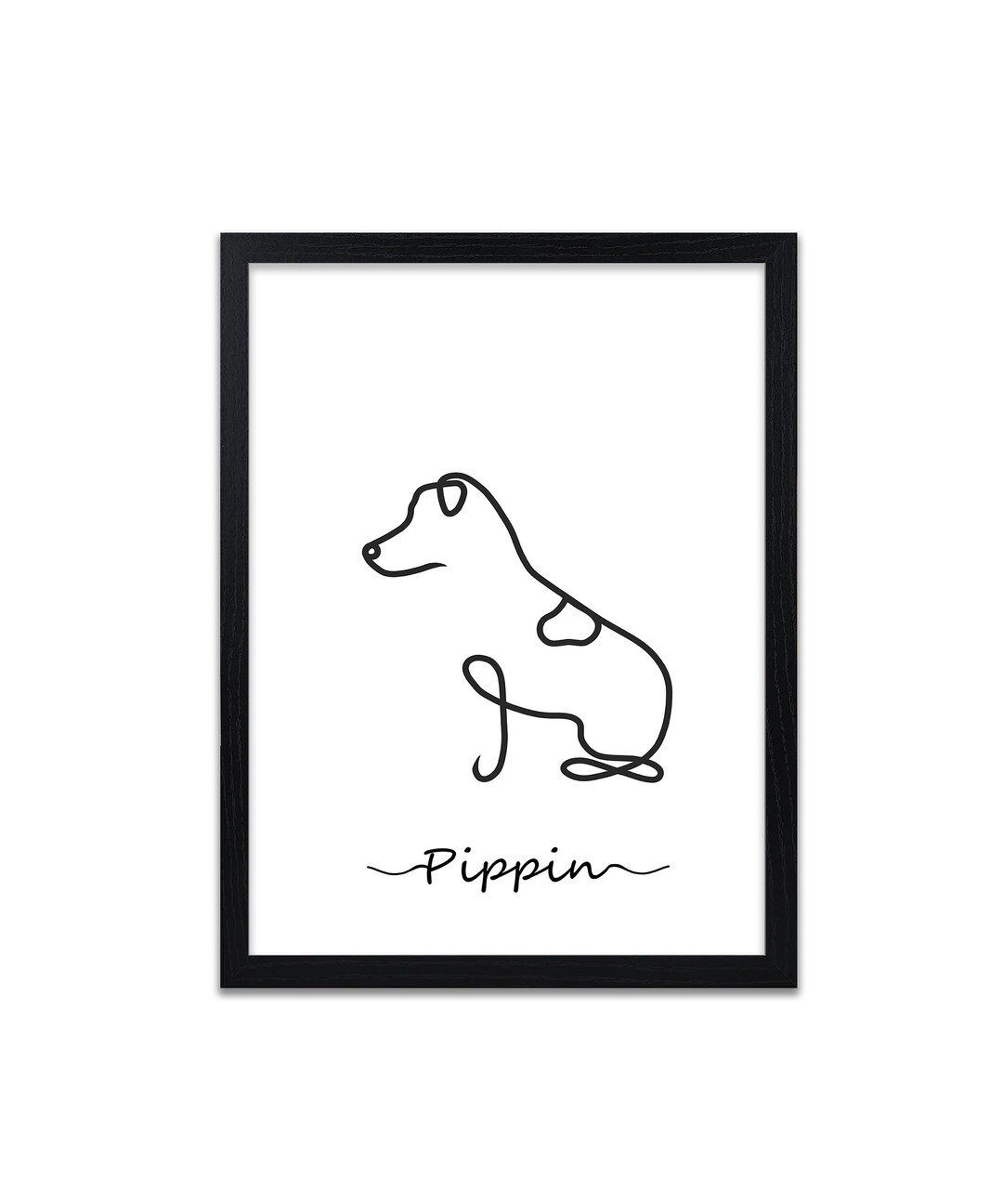 Dog Line Art | Abstract Print | Jack Russell Prints | Pet Line Art ...