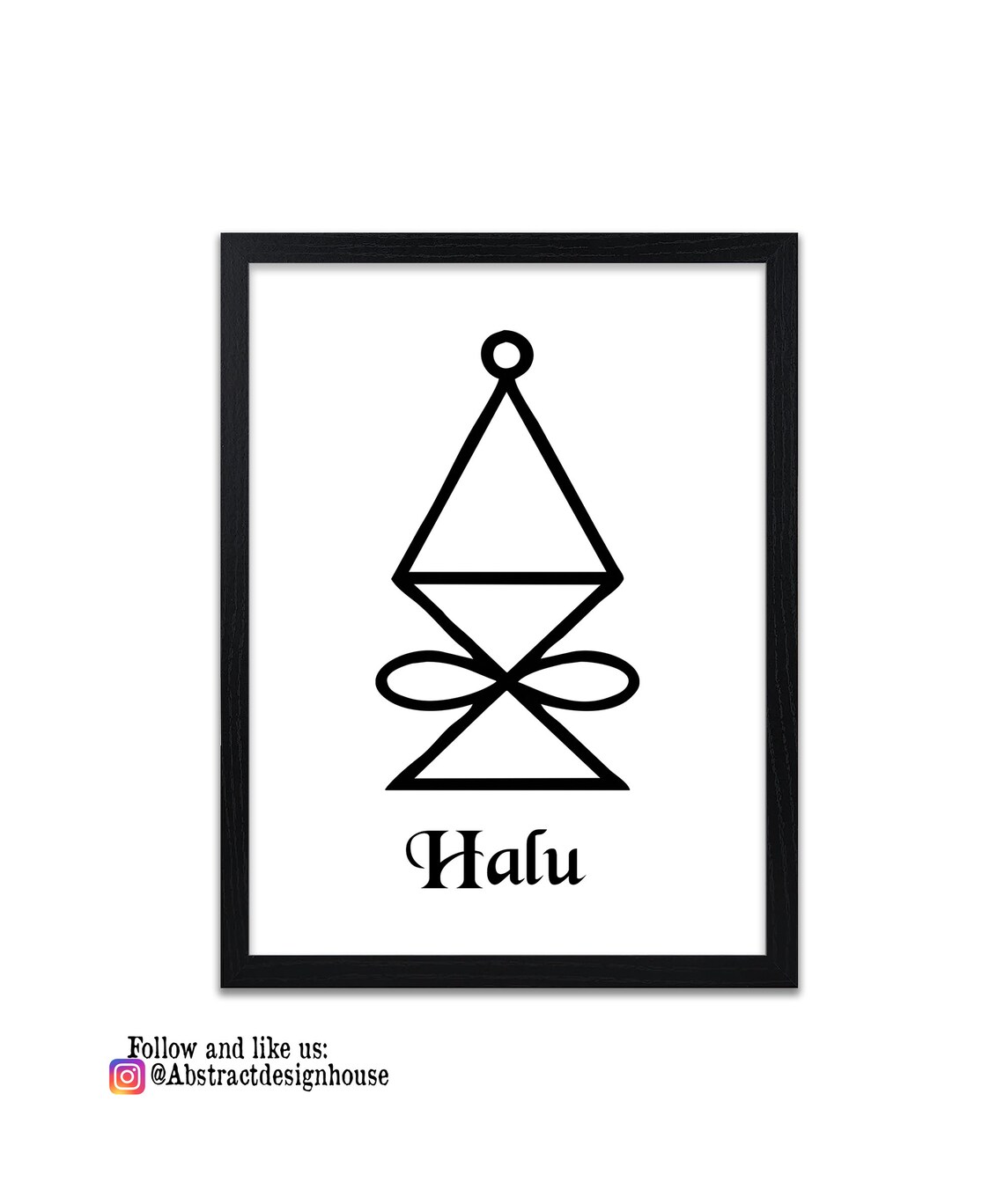 Reiki Prints Halu Symbol Print Prints for Healing | Etsy