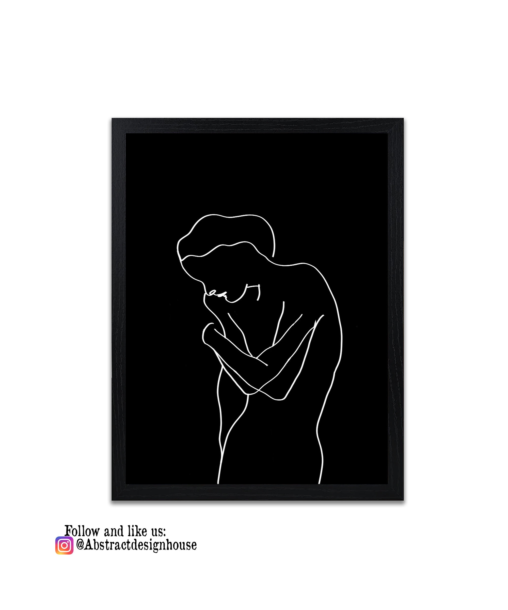 Self Love Line Art Print Different Colours Available | Etsy