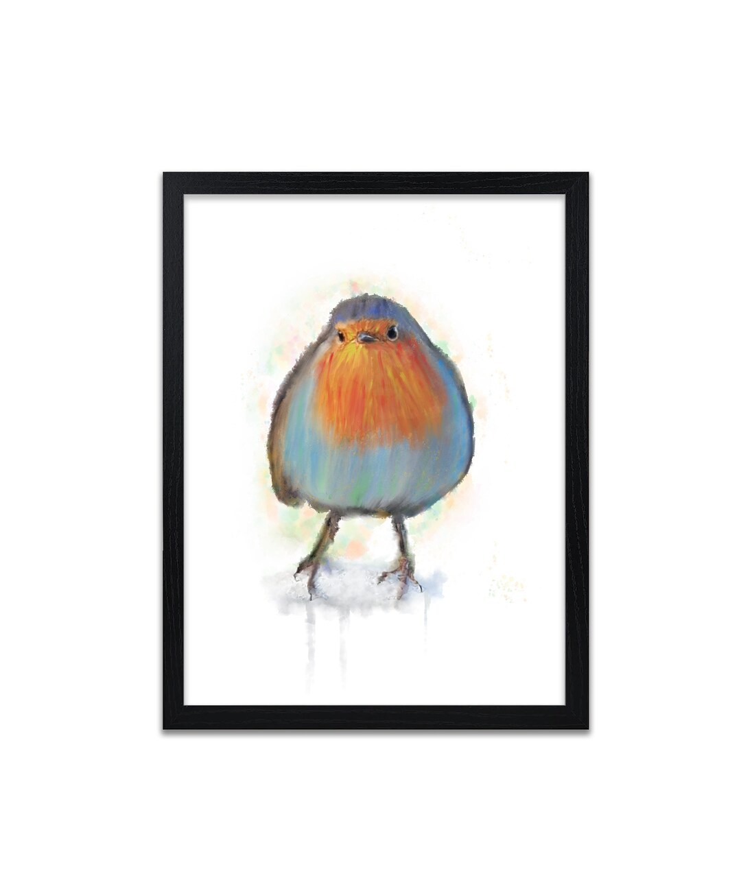 Robin Illustration | Robin Artwork | Cute Bird Art | Woodland Animals ...