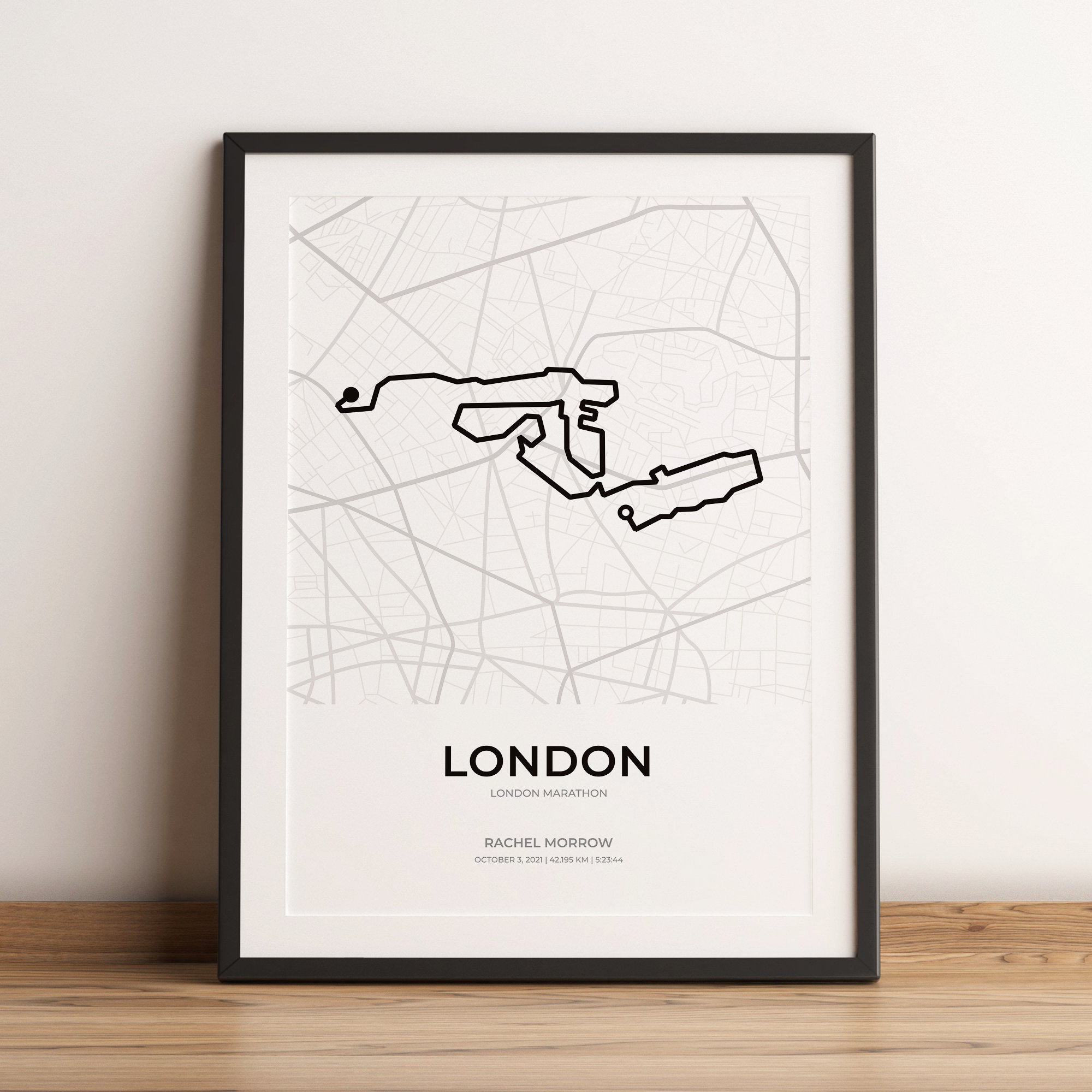 London Marathon Personalized Running Poster Running Print, Marathon ...