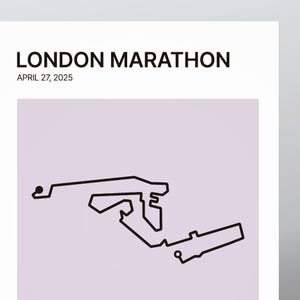 London Marathon Personalized Running Poster — Running Print, Marathon ...