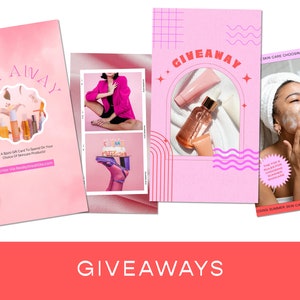 50 Canva Instagram Templates | Hot Pink Design | Easy to Edit - Etsy