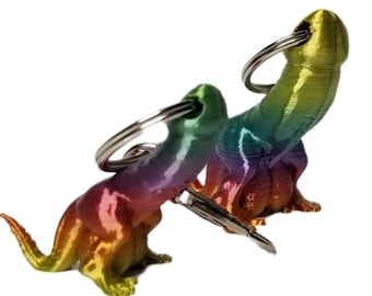 Dino Dick Keychain - Etsy