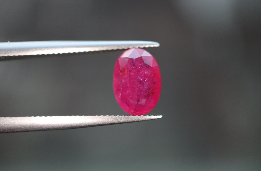 Certified Ruby 1.10cts Loose Genuine Earth Mined Faceted- Natural ...