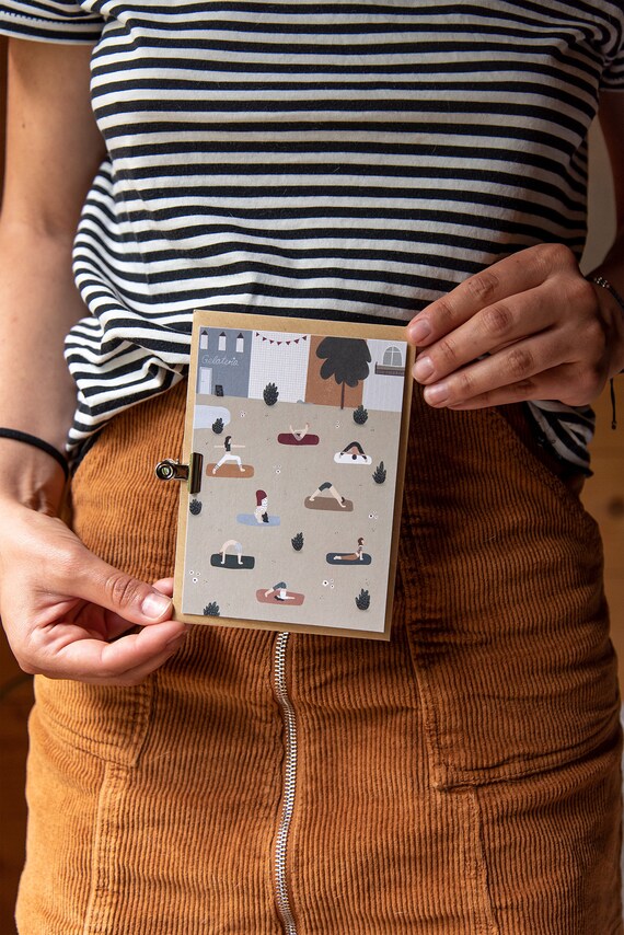 Postal tarjeta de felicitación A6 / lindo / impresión / - Etsy España