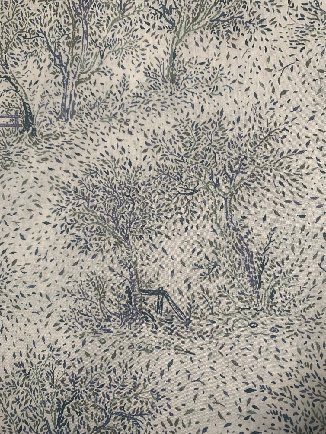 A Gorgeous Grey and Blue karas Trees Liberty Tana Lawn 13x 9 - Etsy