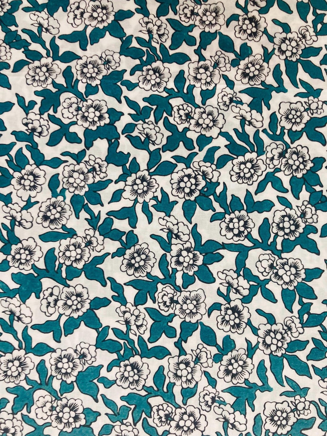 A Rare Green and White ‘dynasty’ Liberty Tana Lawn 13”x 9” - Etsy