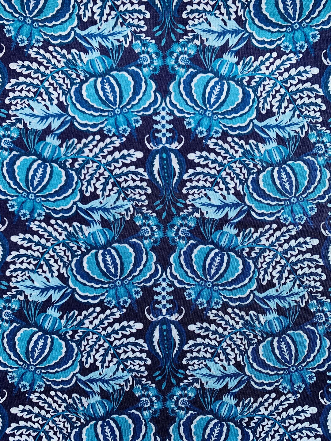 A Beautiful Colourway of ‘jupiter Flower’ This Blue and Turquoise ...