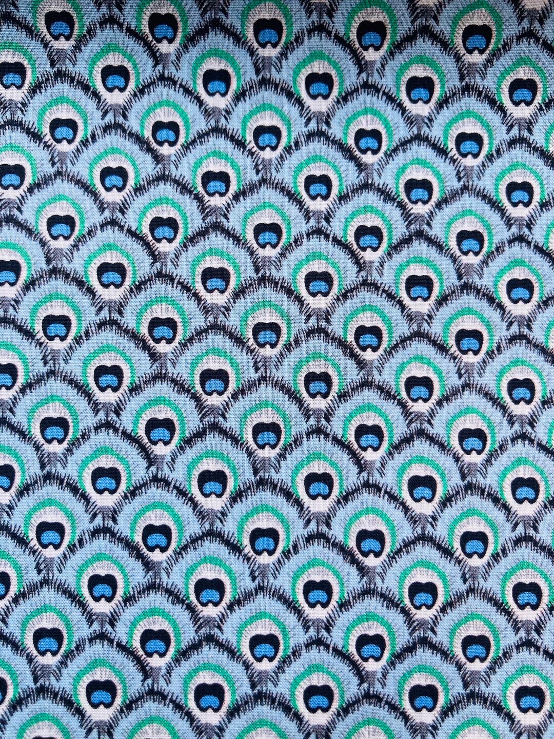 Juno in a Blue and Black Liberty Tana Lawn 13”x 9” This is a Bespoke ...