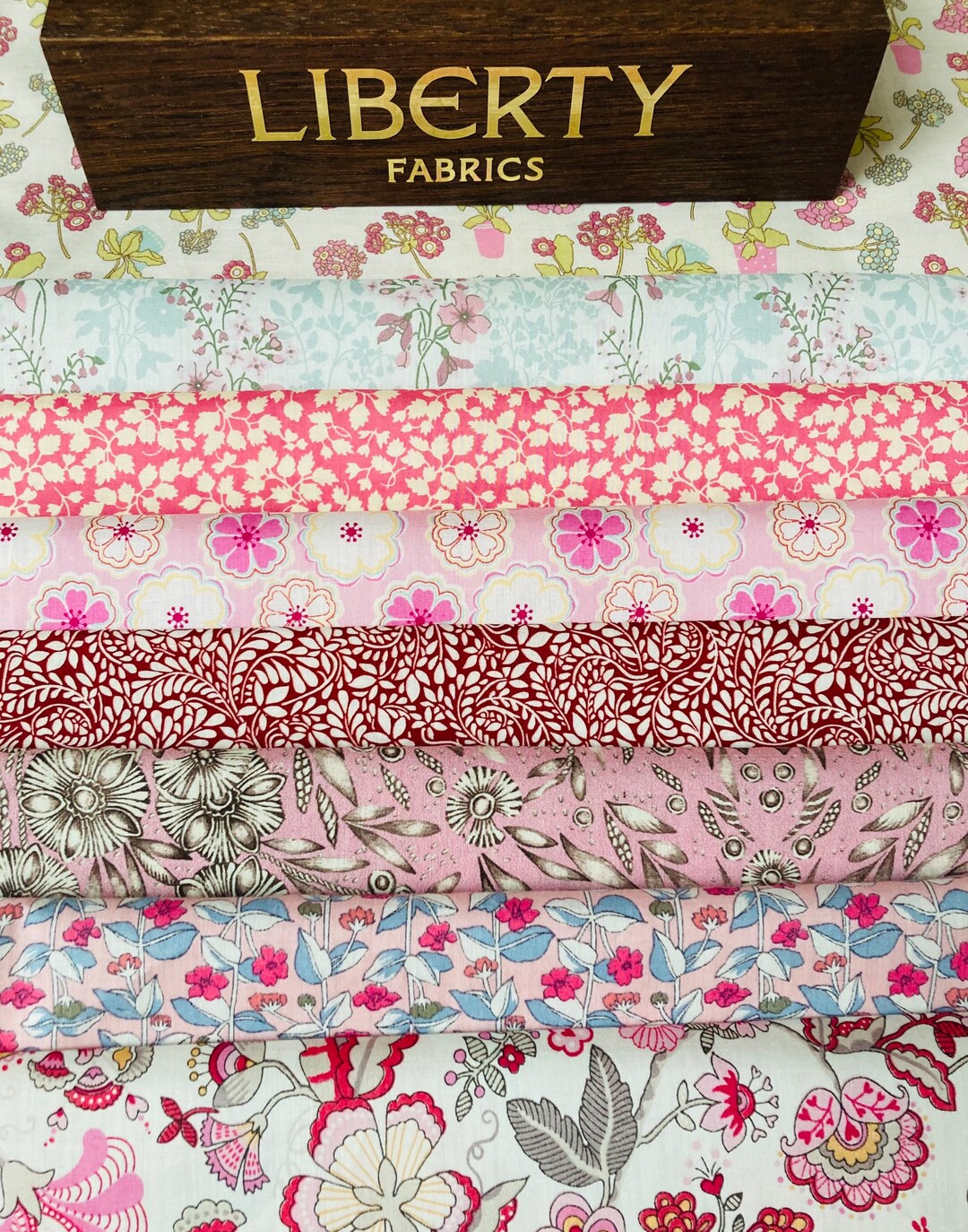 A Beautiful ‘pretty Pinks’ Fabric Pack. Quality Liberty Tana Lawn ...