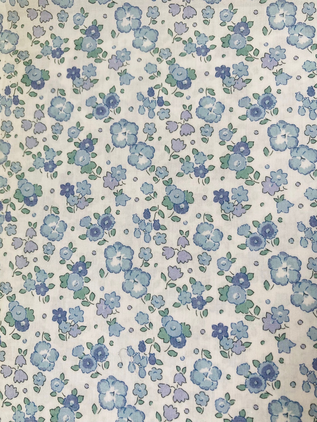 A Beautiful Blue and White ‘ella and Libby’ Liberty Tana Lawn 13”x 9 ...