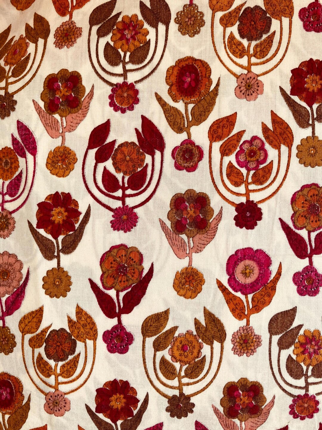 Liberty Tana Lawn 13”x 9” Orange and Tan ‘droxford’ - Etsy