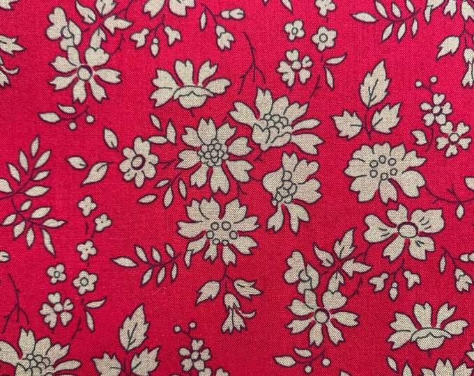 A Vibrant Pink and White ‘capel’ Liberty Tana Lawn 13”x 16” - Etsy