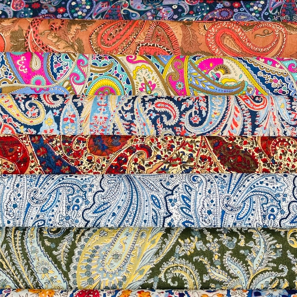Paisley Fabric - Etsy