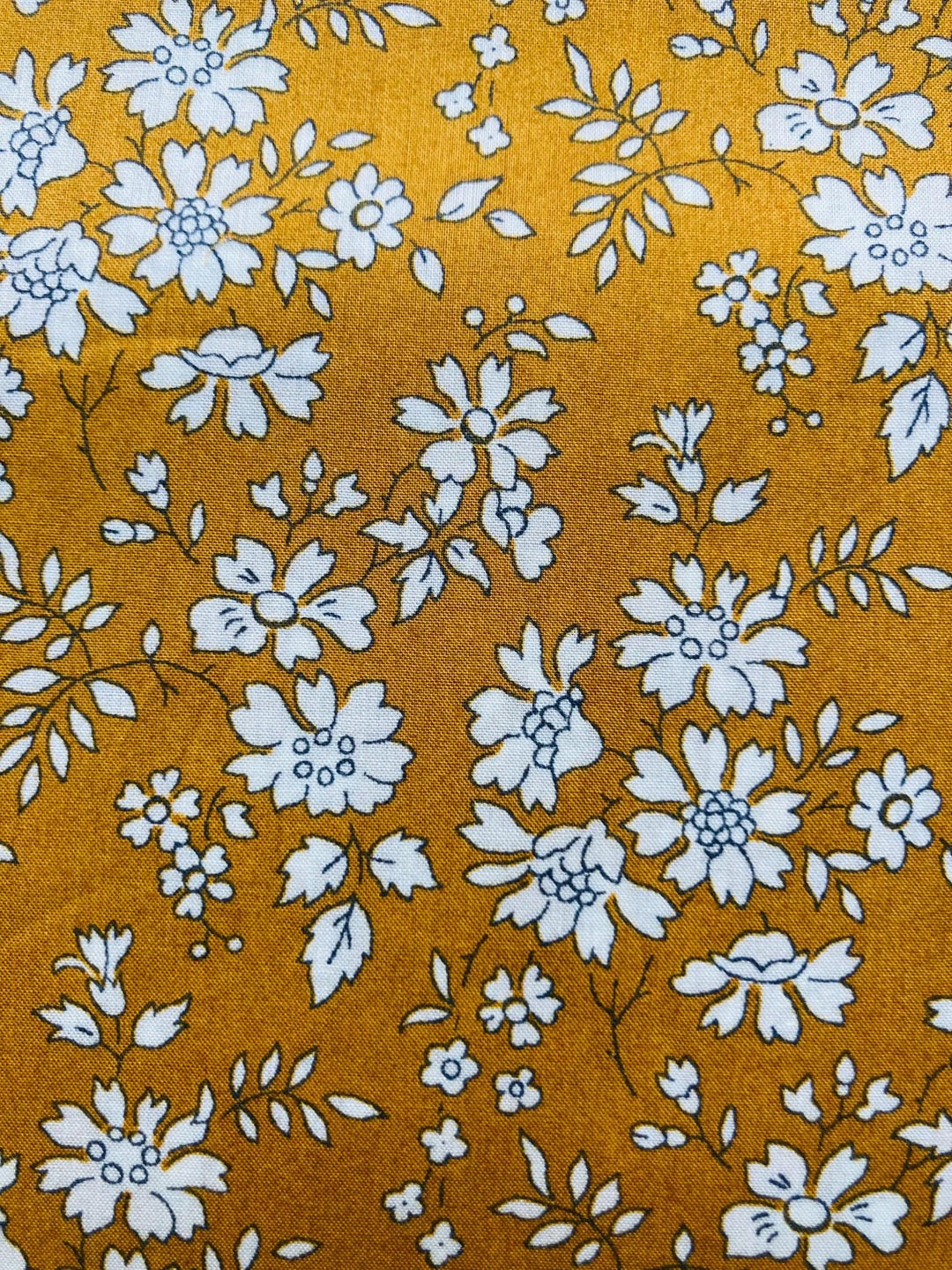 A Mustard and Cream ‘capel’ Liberty Tana Lawn 26”x 6”. Collectors ...