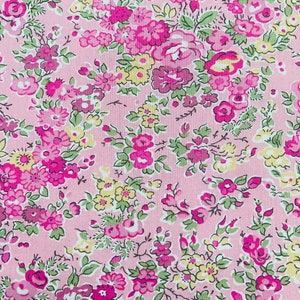 A Beautiful ‘petite Pink’ Fabric Bag. 8 X Liberty Tana Lawn Pieces 6”x ...