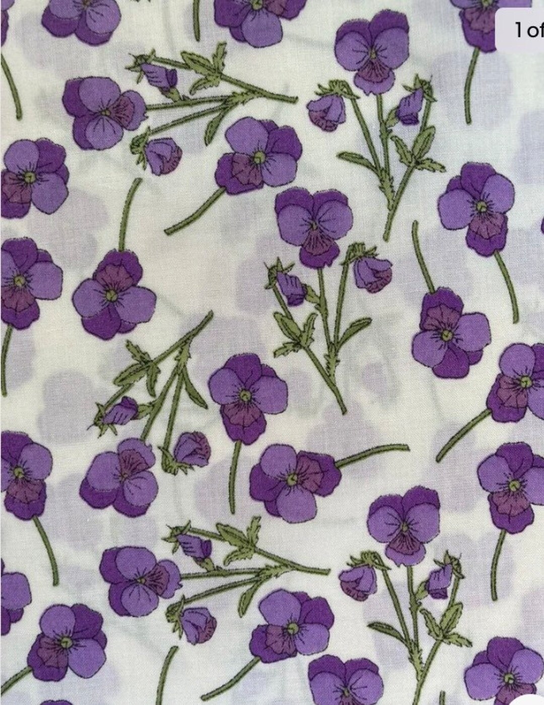 Ros, Liberty Tana Lawn 13”x 9” Purple and Cream Colour Way. - Etsy