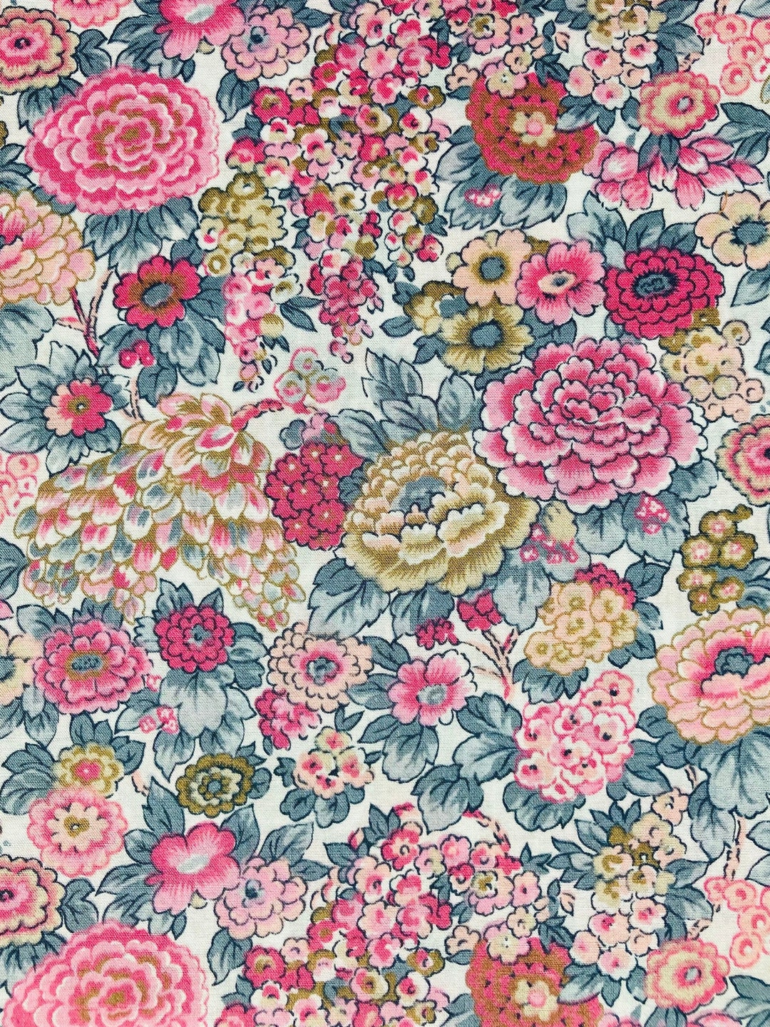 A Rare, Beautiful Vintage ‘elysian’ Liberty Tana Lawn Cut to a Generous ...