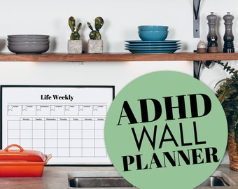 Adhd Wall Planner - Etsy